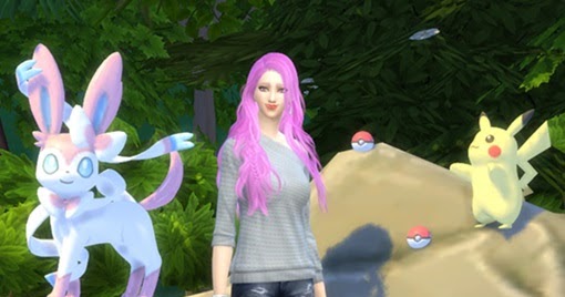 Moon Sims: Sims4-CAS-寶可夢-精靈球-R