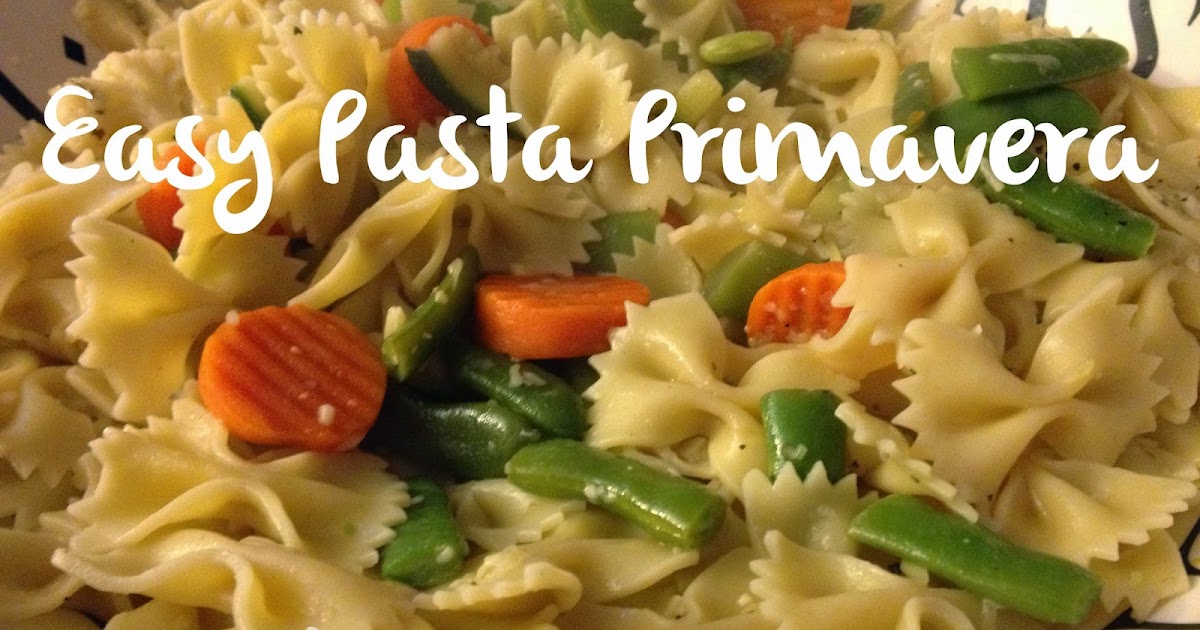 Easy Pasta Primavera Recipe | The Jersey Momma