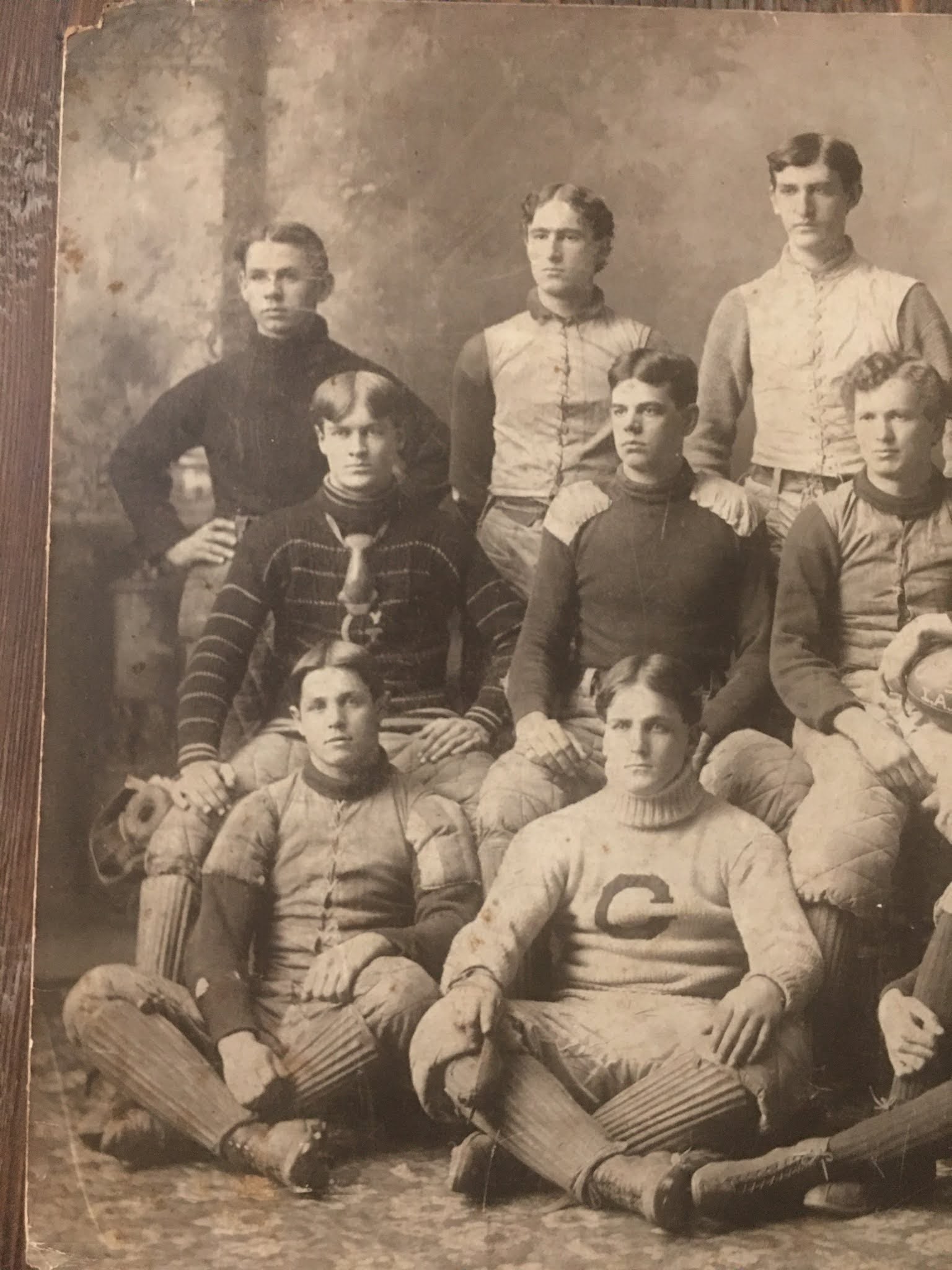 Old Football Stuff: 1898 Gallaudet College Football Cabinet