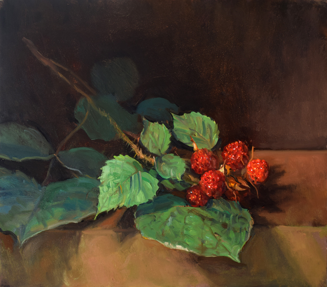a painting a day: Wild Raspberries