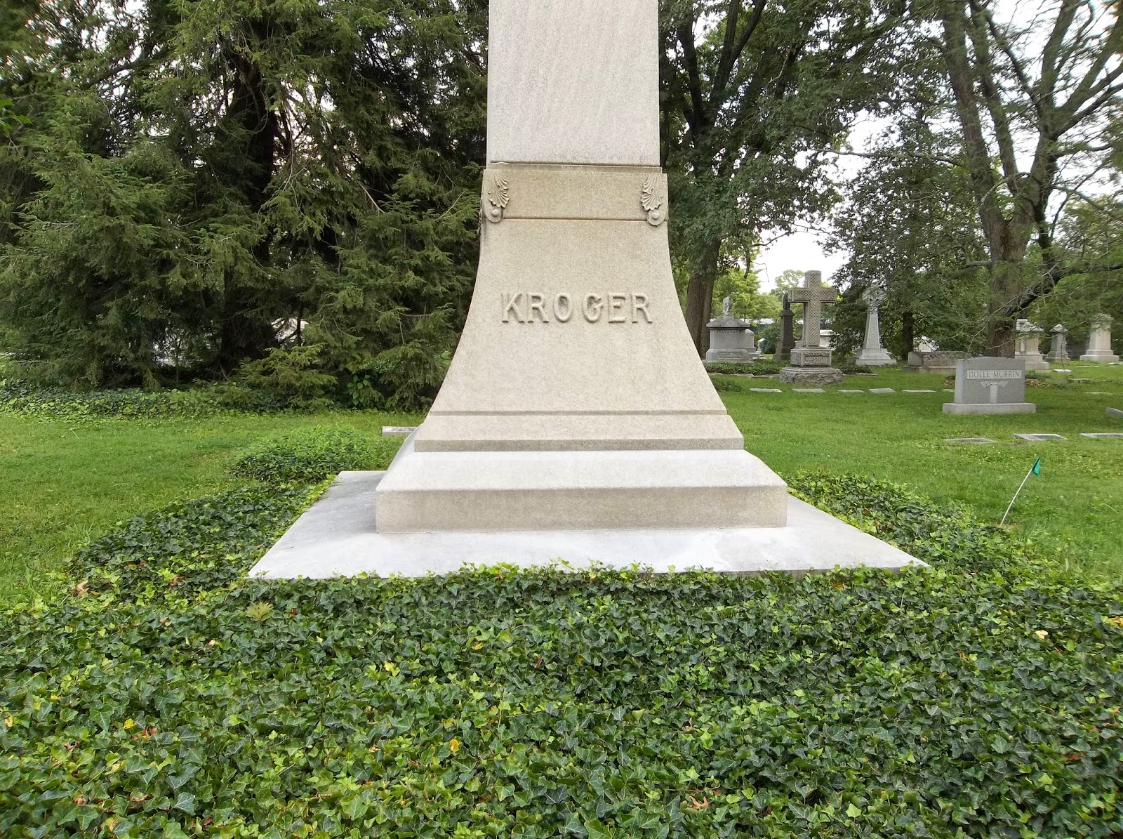 Travels of a Hobgoblin Taphophile: Bernard Kroger - Spring Grove Cemetery, Cincinnati Ohio