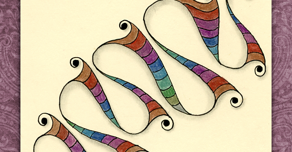 Time for Tangling: Today's Tangle - Line Dancing