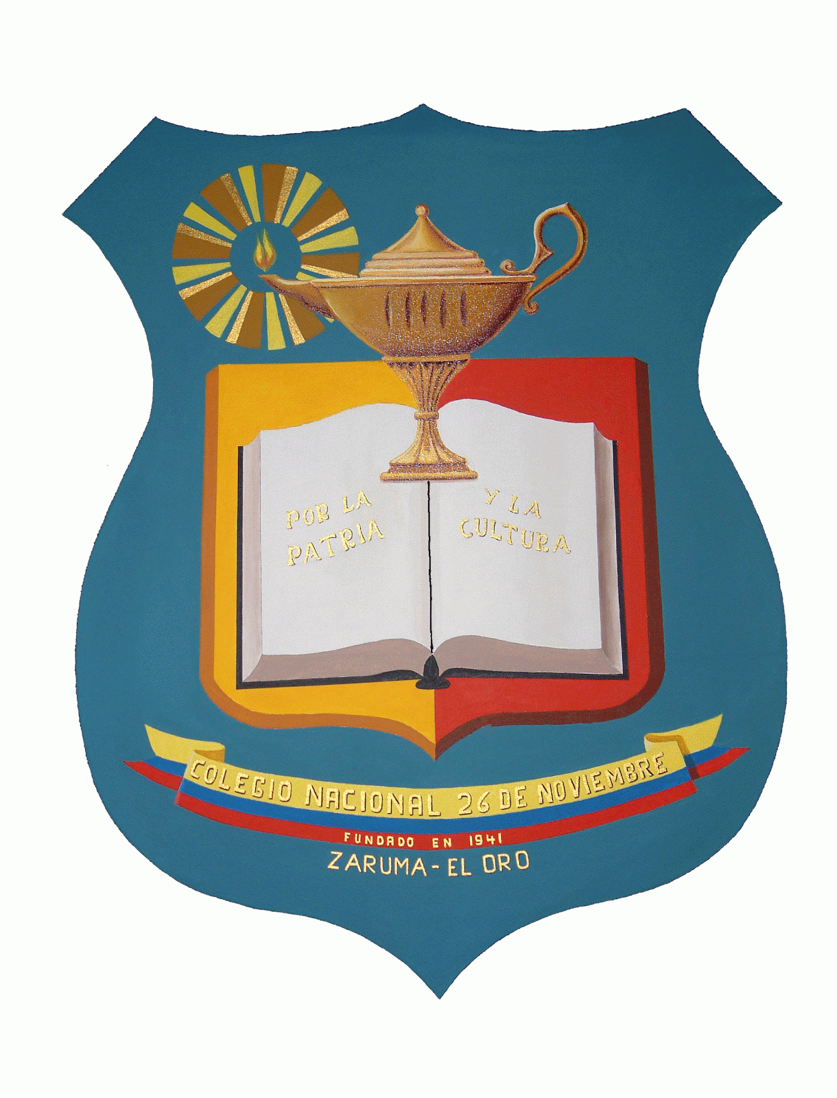 Biblioteca Rafael Riera: ESCUDO DEL COLEGIO TÉCNICO 26 DE NOVIEMBRE