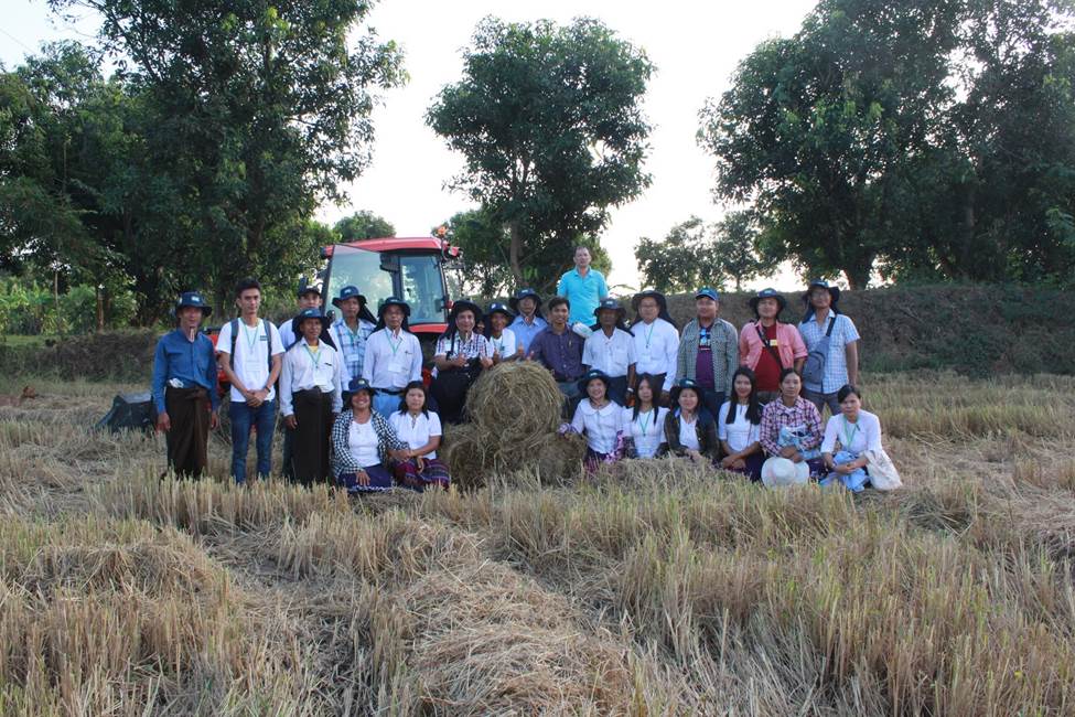 IRRI News: Mechanized rice straw collection training in Myanmar ...