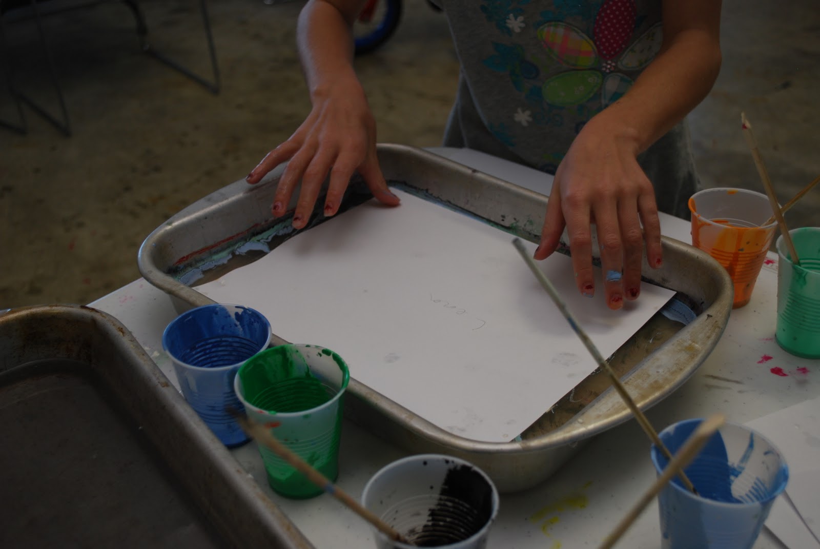 Art With Aubrey: Paper Marbleizing