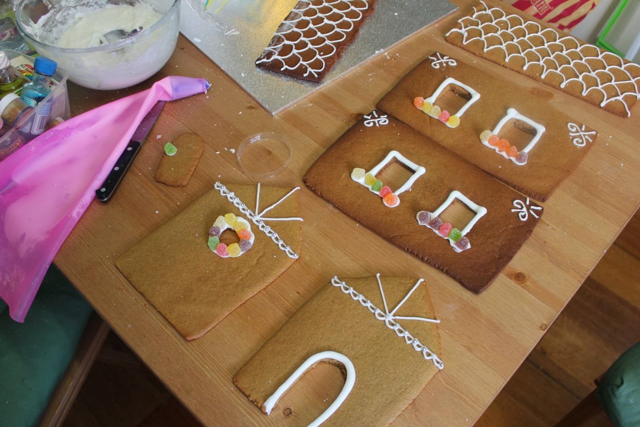 Green Gourmet Giraffe: How to make a gingerbread house