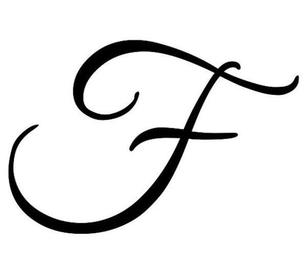 Letter F In Cursive Thankyou Letter Letter F In Cursive Thankyou Letter