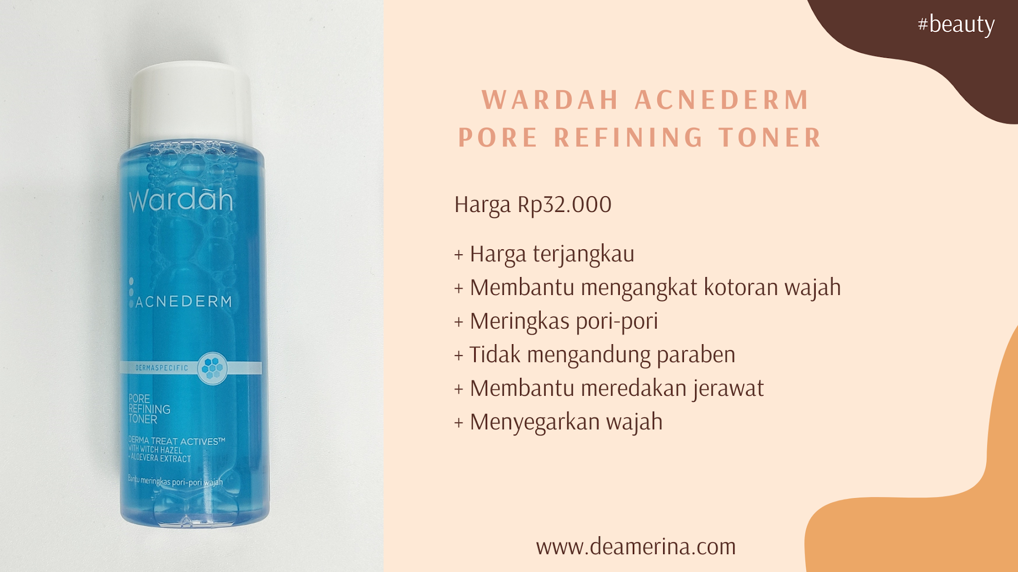 Toner Trial: Viva Face Tonic, Wardah Acnederm Pore Refining Toner ...