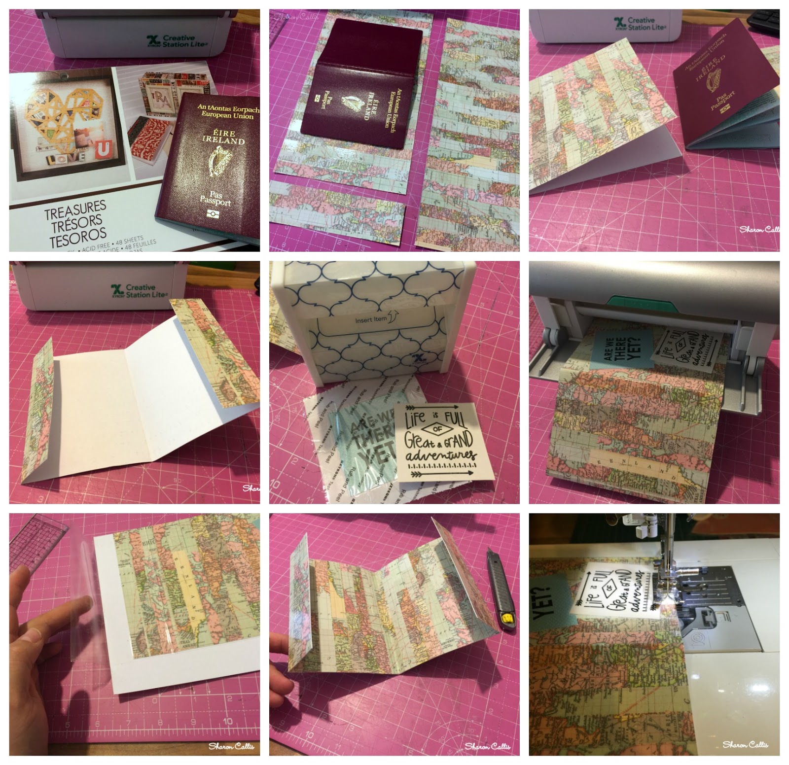 Passport Holder made using Xyron Laminate