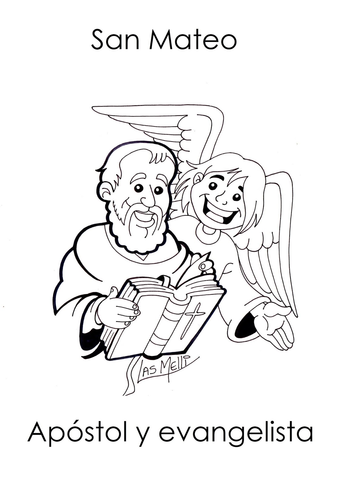 DIBUJO: San Mateo, apóstol y evangelista - Educacion Religiosa