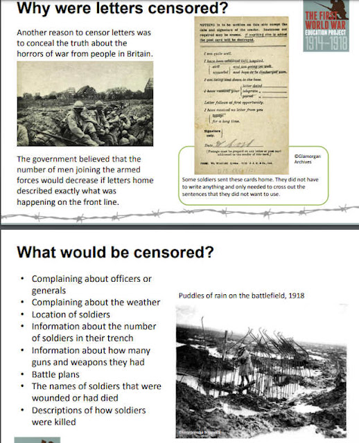 Roads to the Great War: Censoring the Troops' Letters: A Tutorial