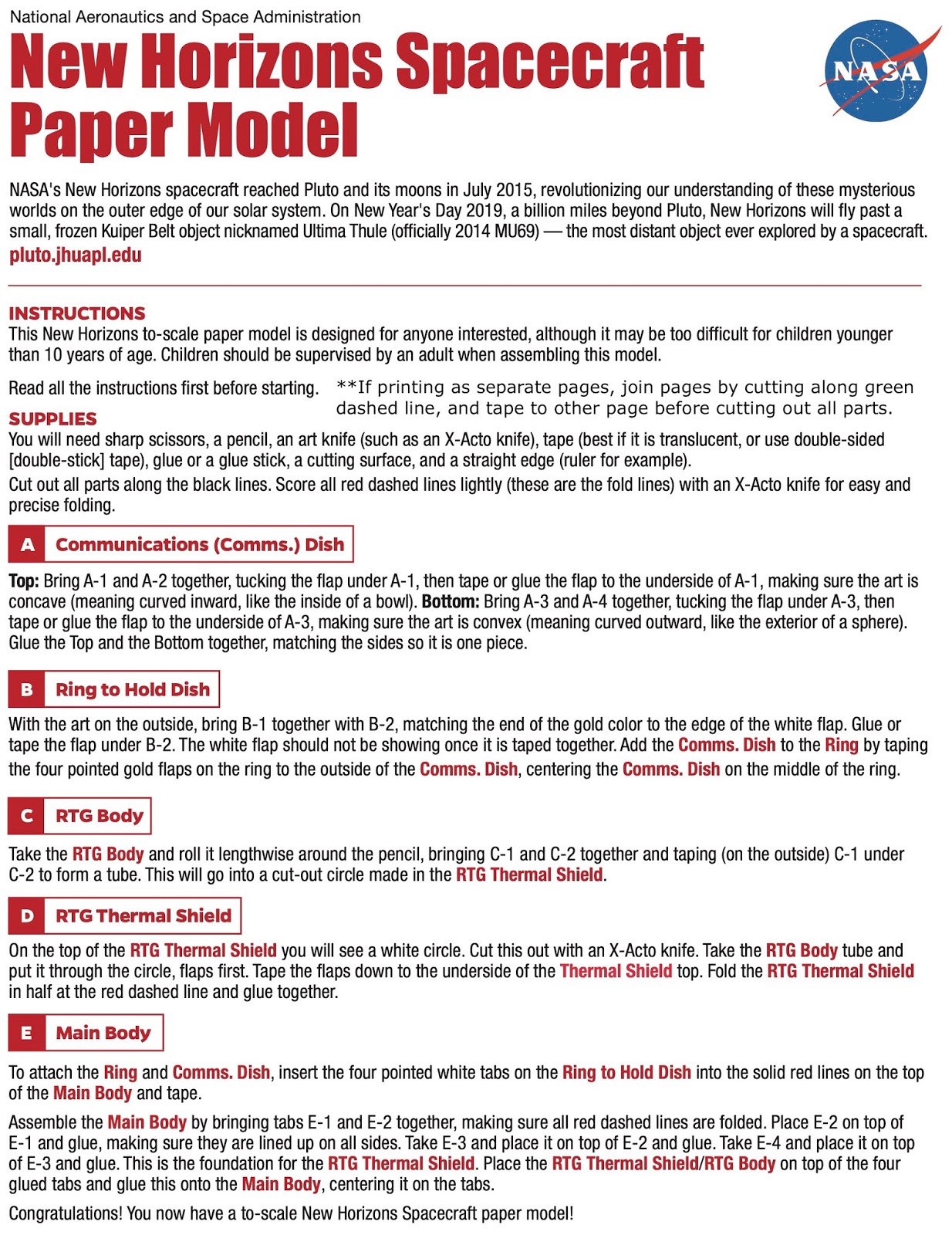 Nasa Paper Models To Print