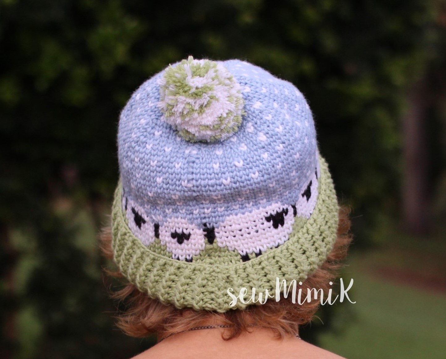 Crocheted sheep beanie hat | Sew Mimi.K