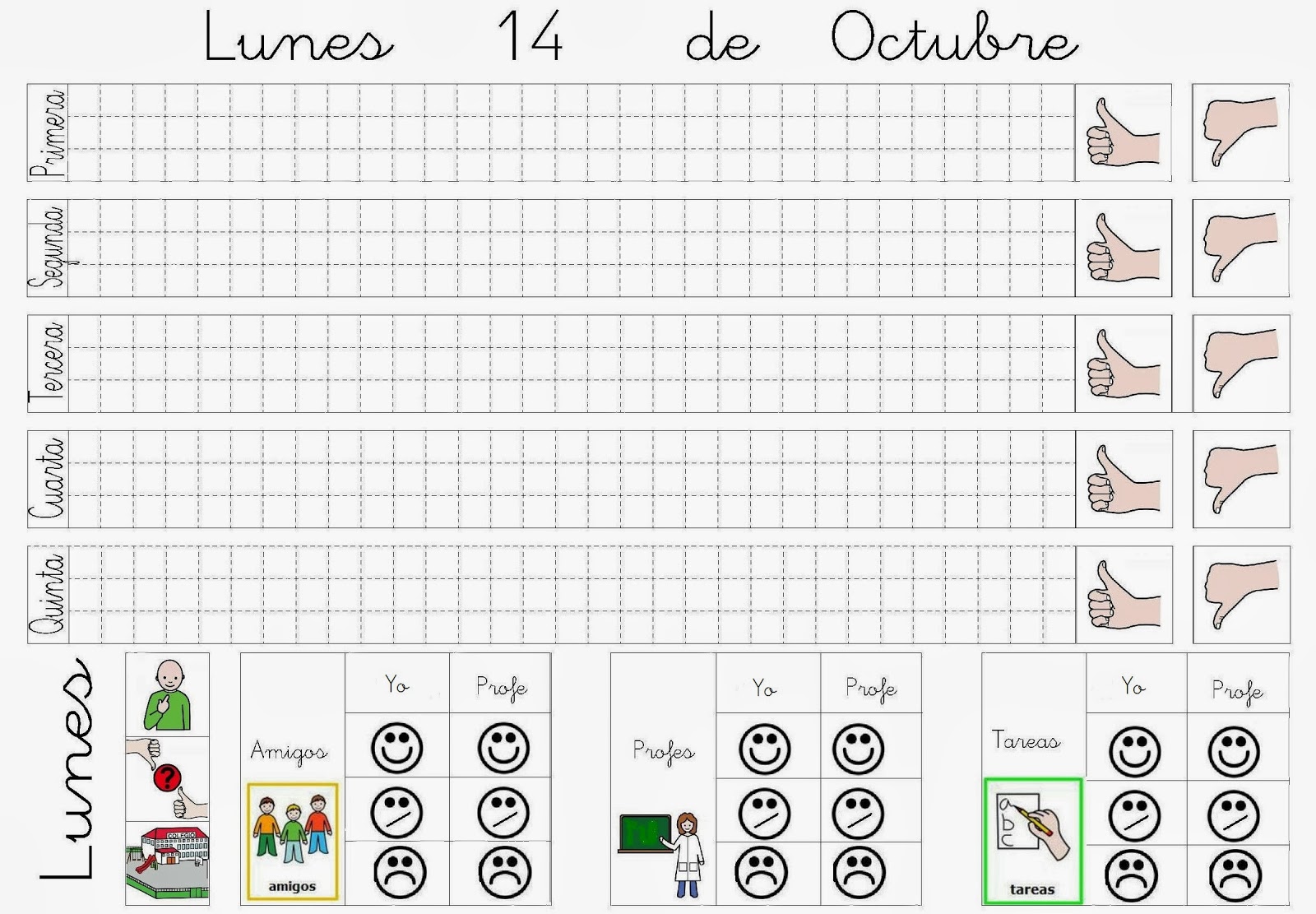 El blog de Nito y Sito: AGENDA DE COMPORTAMIENTO SEMANAL