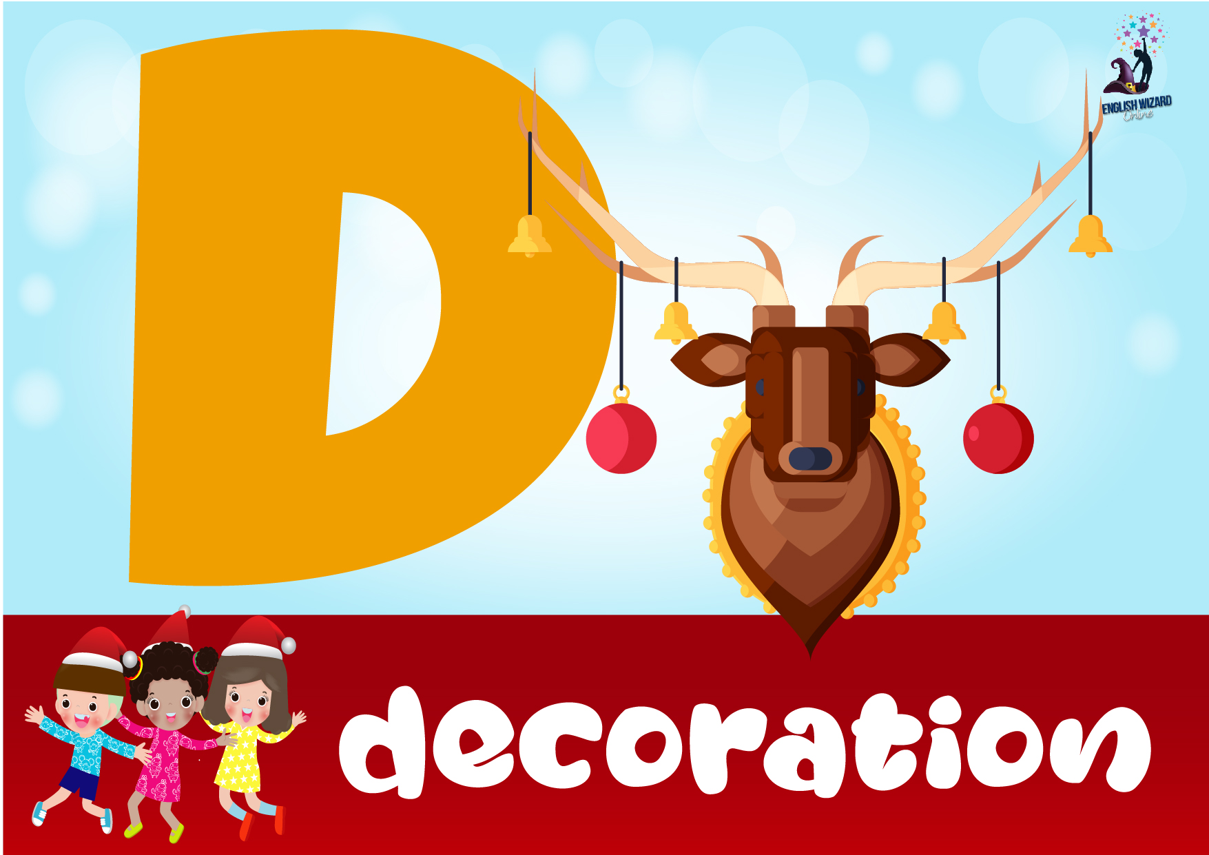 English Wizard Online: ABC Christmas Video, Worksheets, Flashcards ...