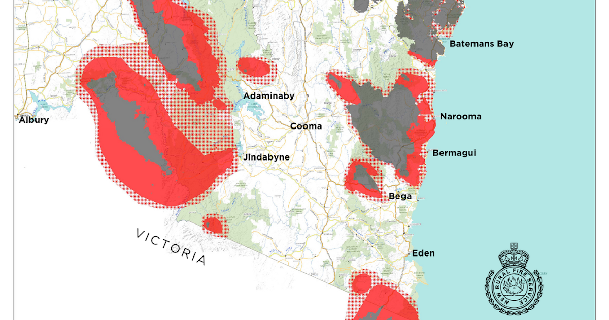 Sentinel Owl: NSW Rural Fire Service - prediction map for 4 January 2020