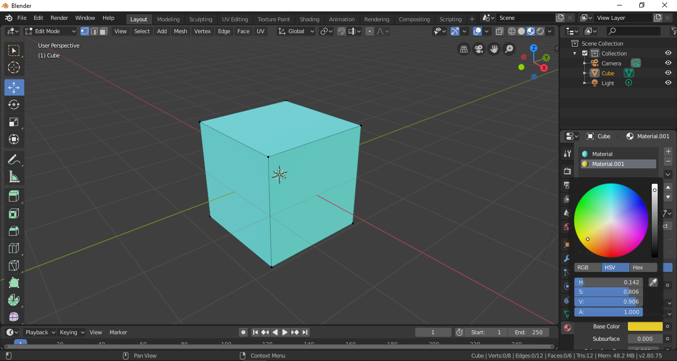 Tutorial Blender #03 - Assign Material