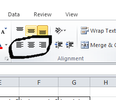 FUNGSI ALIGNMENT PADA MICROSOFT EXCEL. - Husaini Blog