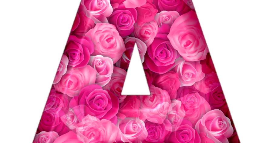 Monica Michielin Alphabets: PINK ROSES SEAMLESS ALPHABET, NUMBERS AND ...
