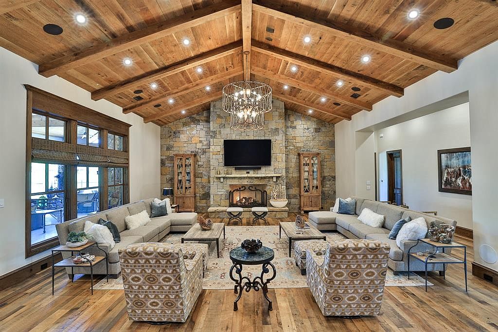 Single-Story Stone Home In Fort Worth, TX | THE AMERICAN MAN$ION
