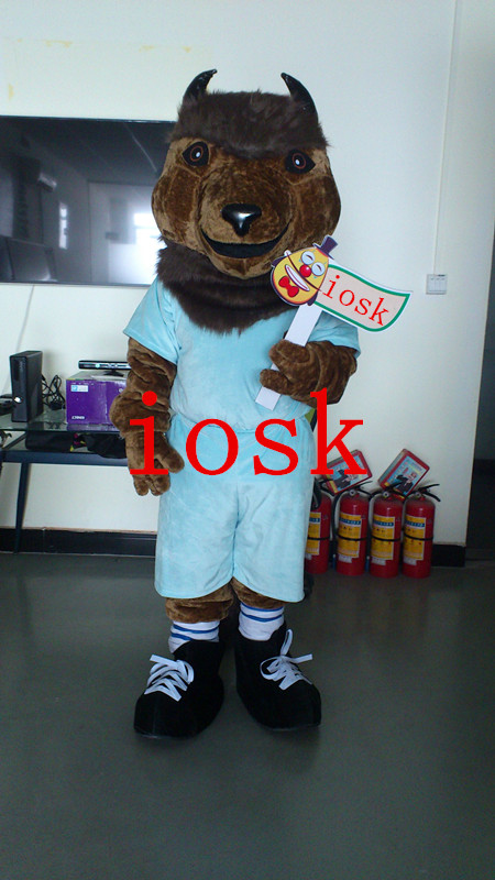 OISK: oisk Team Sport Mascot MARCO VAN BISON Mascot Costume Halloween ...