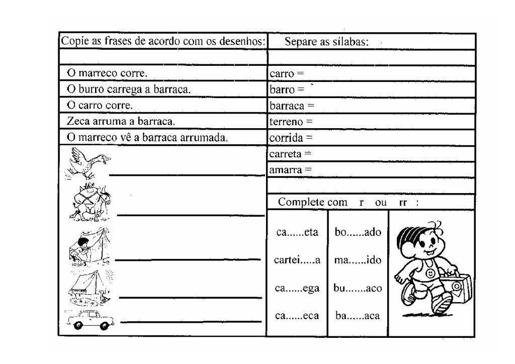 Atividades com RR!-ESPAÇO EDUCAR