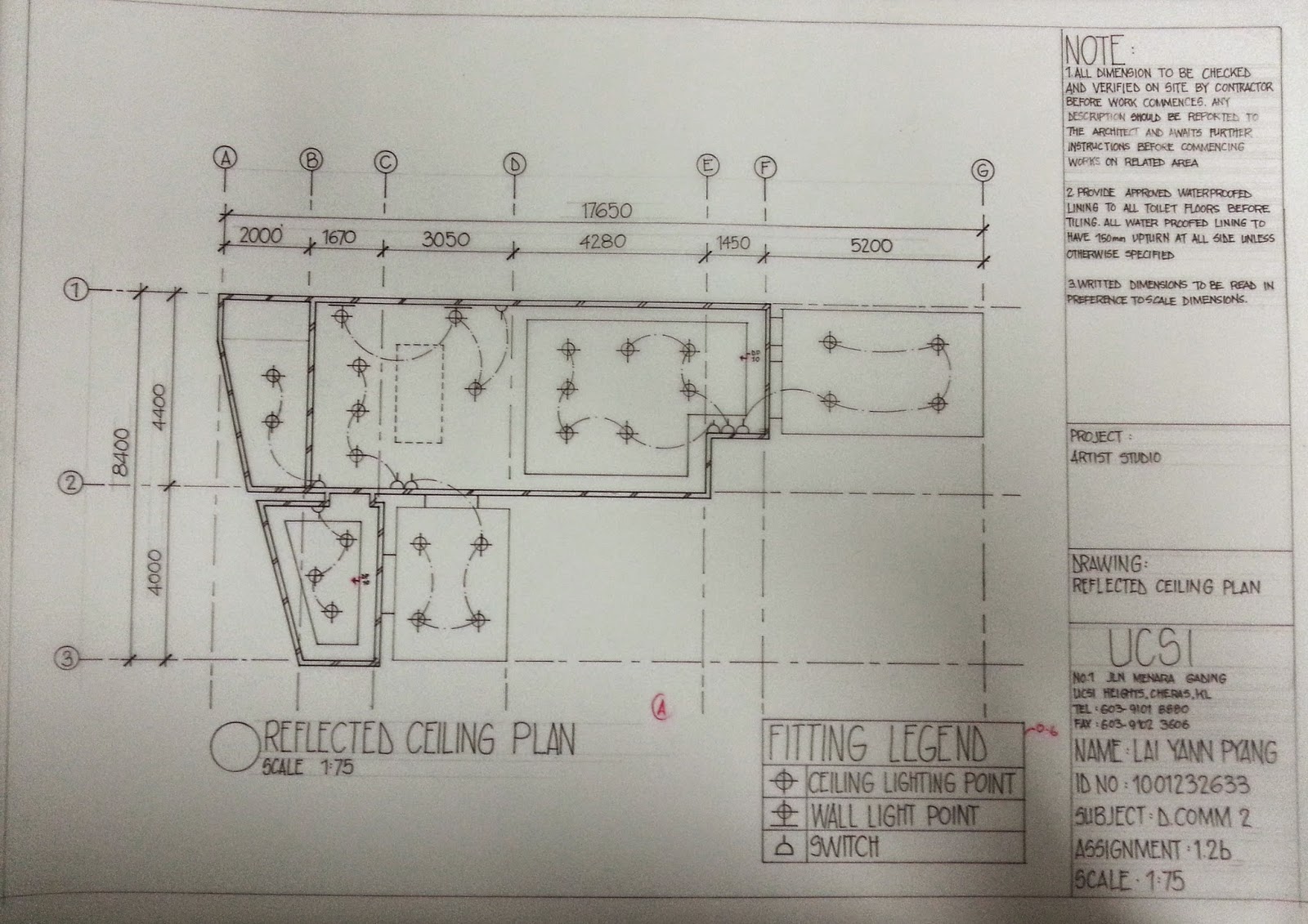REFLECTED CEILING PLAN