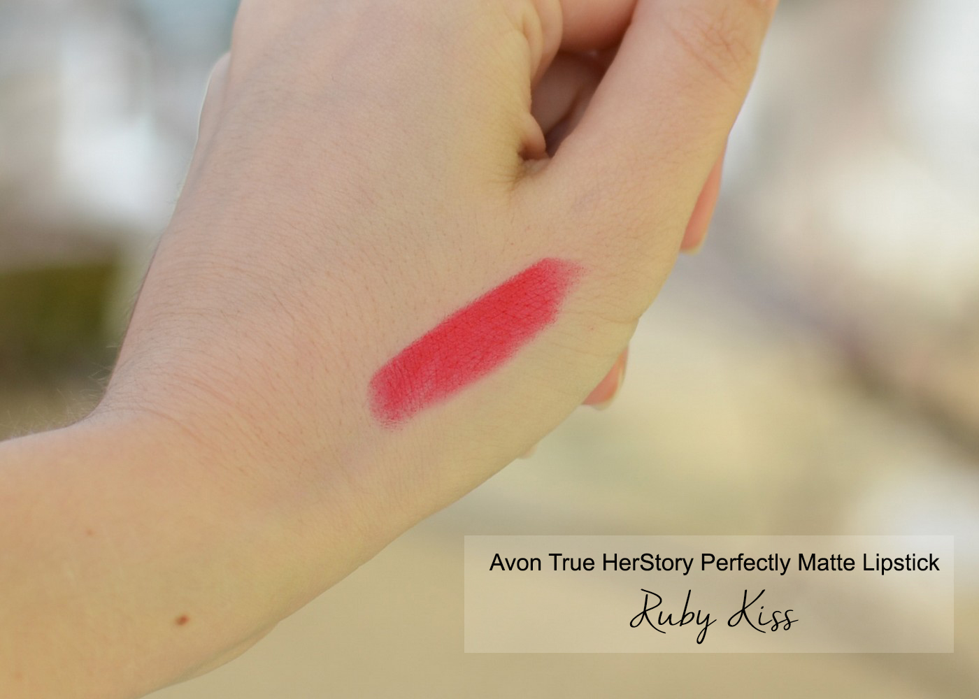 Avon True HerStory Perfectly Matte Lipstick Ruby Kiss — Lana Talks