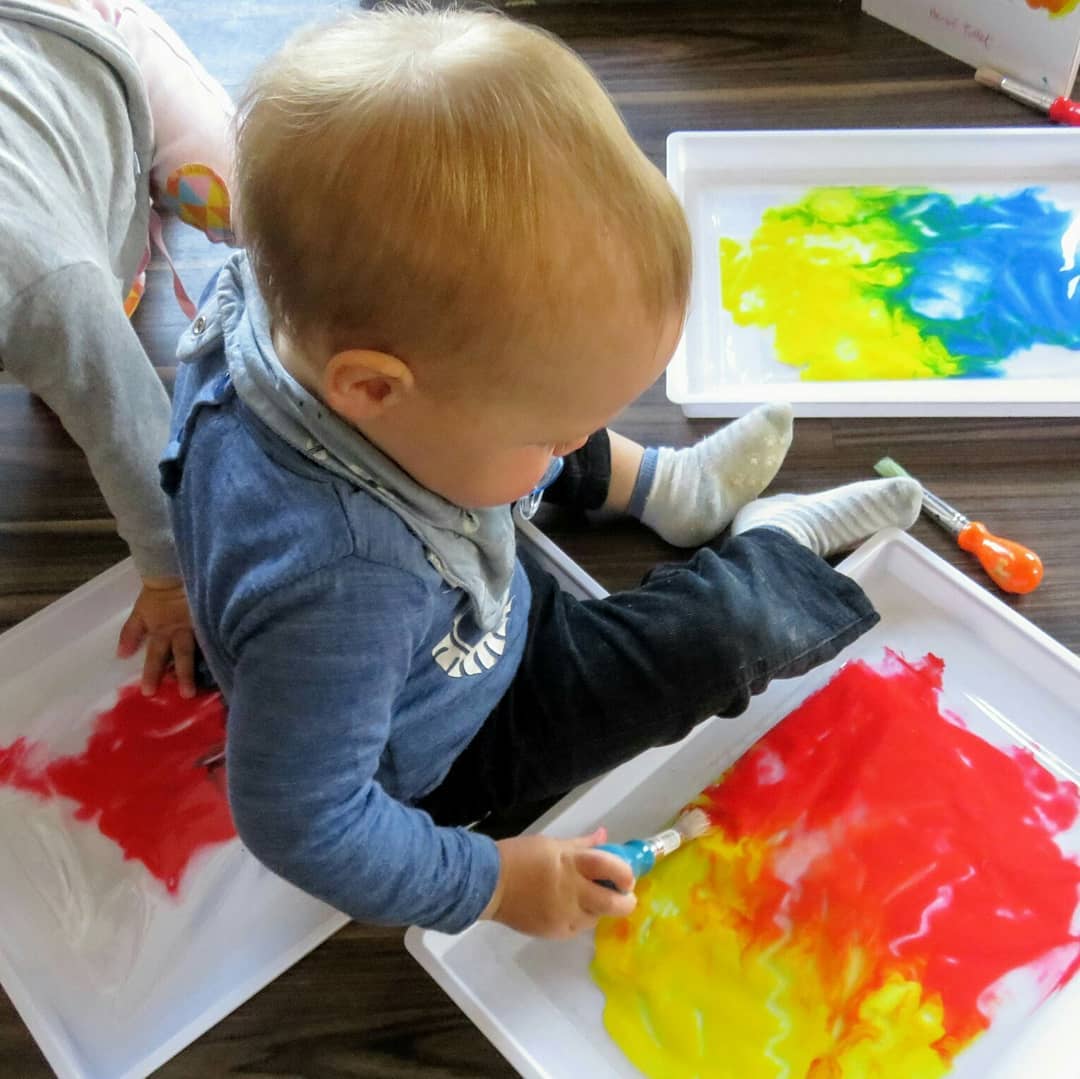 Cellophane bag color mixing!