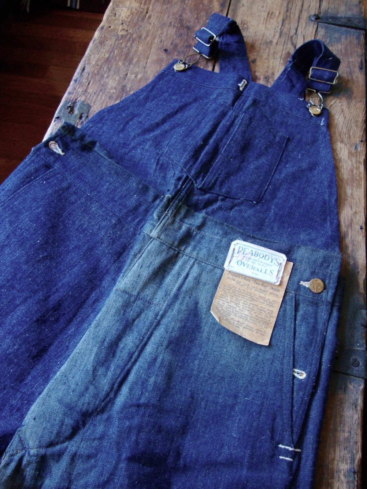 RIVETED: EARLY 1900'S OVERALLS ....THE PEABODYS