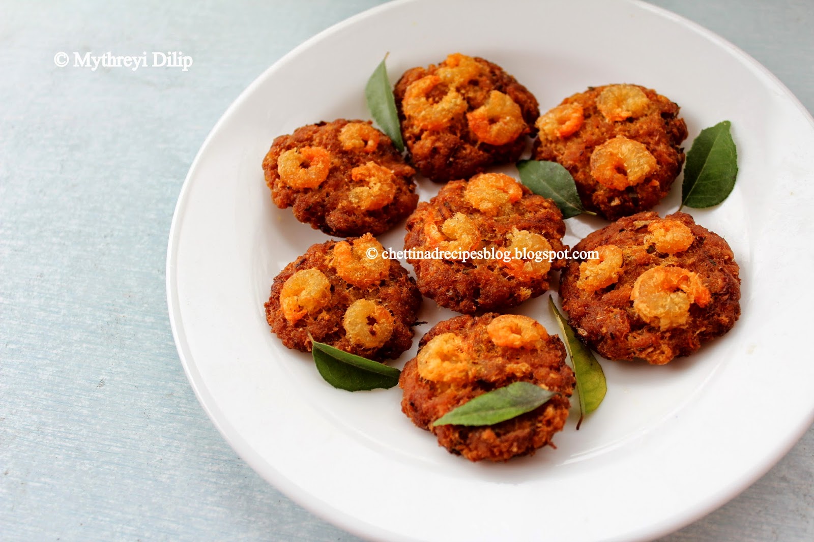 Chettinad Prawn Vadai / Eral Vadai - Chettinad Recipes