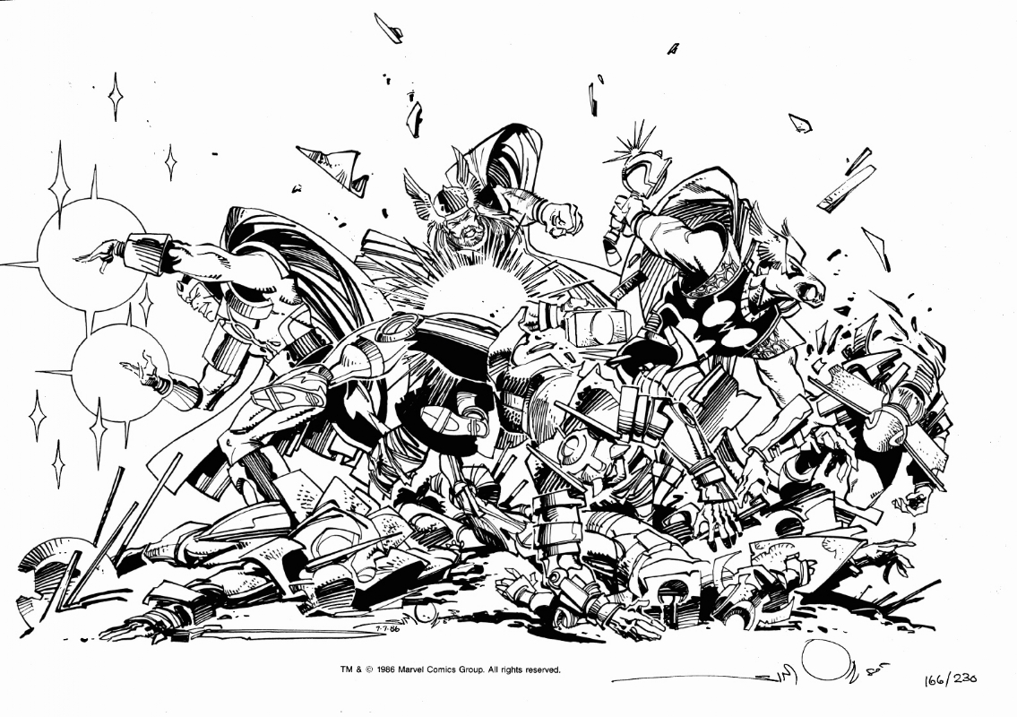 Marvel Comics of the 1980s: 1986 - Thor Print by Walt Simonson