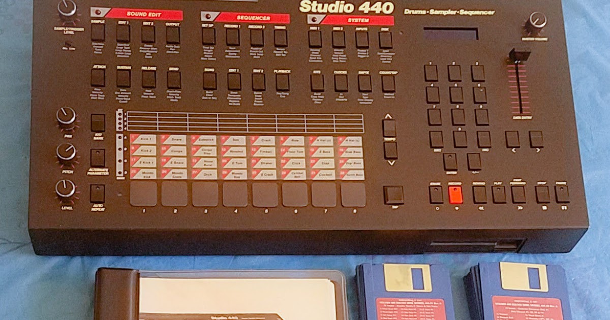 MATRIXSYNTH: Sequential Circuits Studio 440 Drum Sampler Sequencer SN 00029