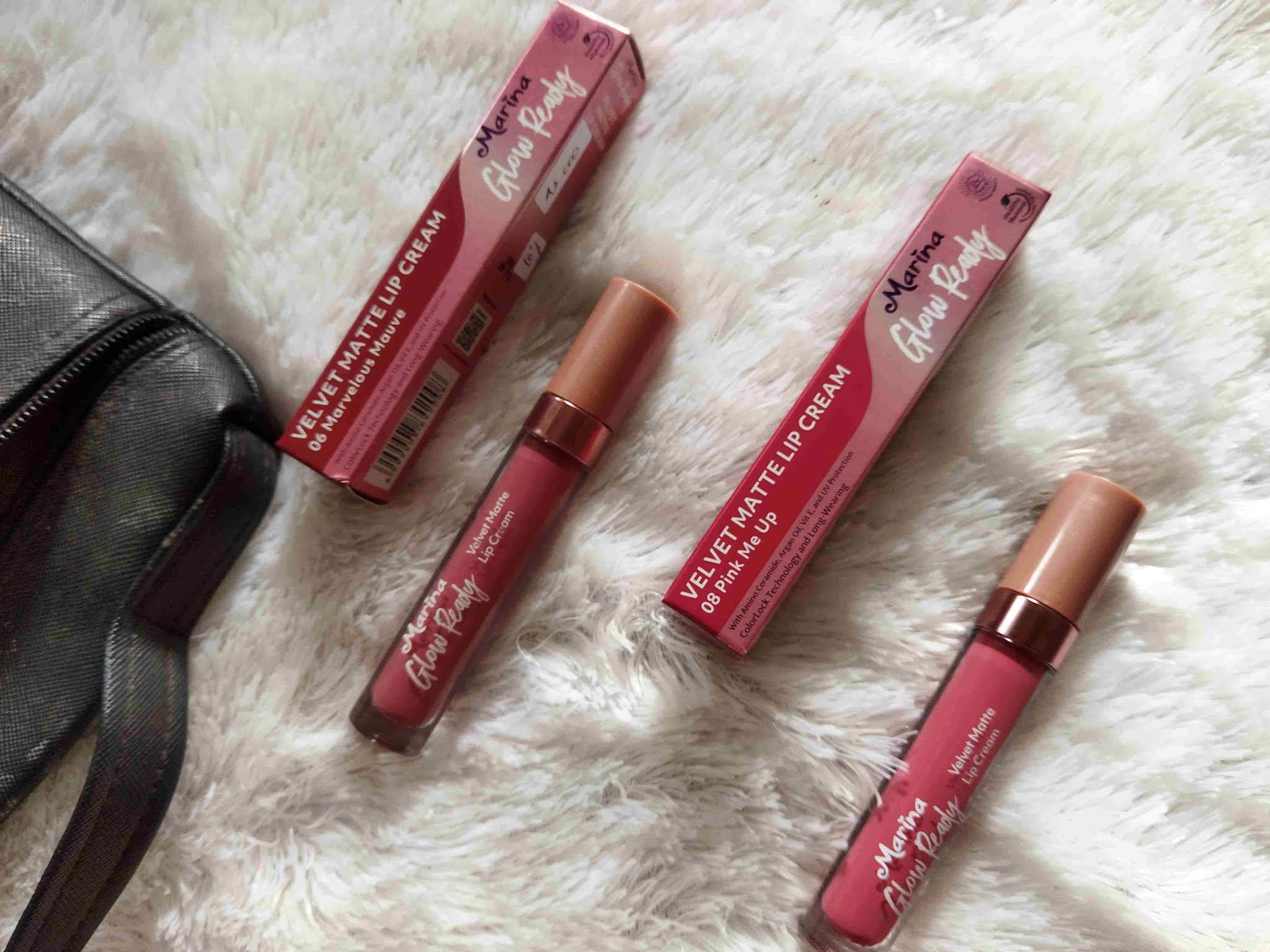 Review Marina Glow Ready Velvet Matte Lip Cream 06 & 08
