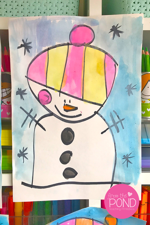 Snowman Directed Drawing | From the Pond