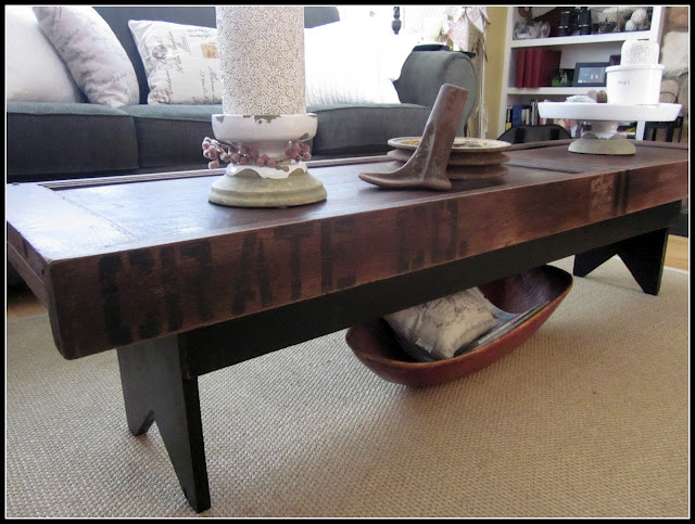 Antique Door turned Coffee Table