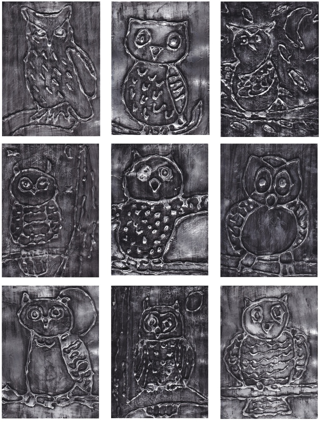 The Rolling Artroom: Foil Owls (4th-6th grade)