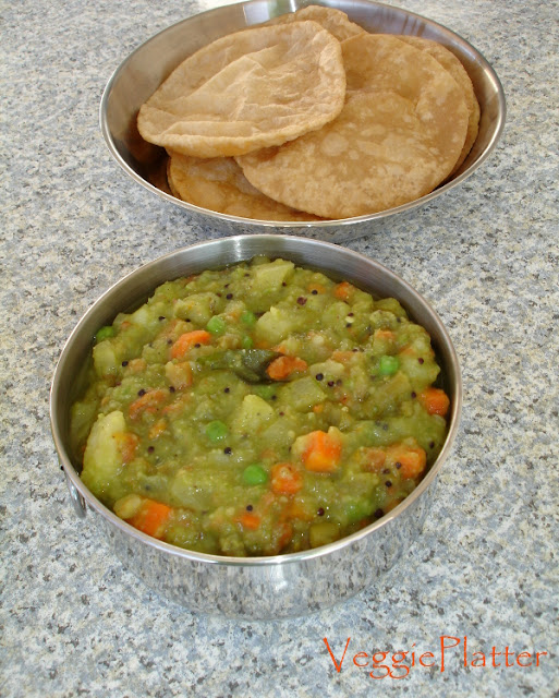 Veggie Platter: Vegetable Saagu