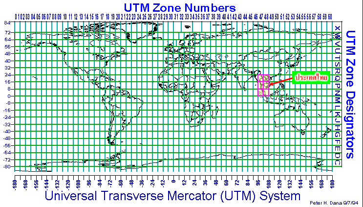 ...I love GIs...: ระบบพิกัดกริดแบบ UTM (Universal Transverse Mercator ...