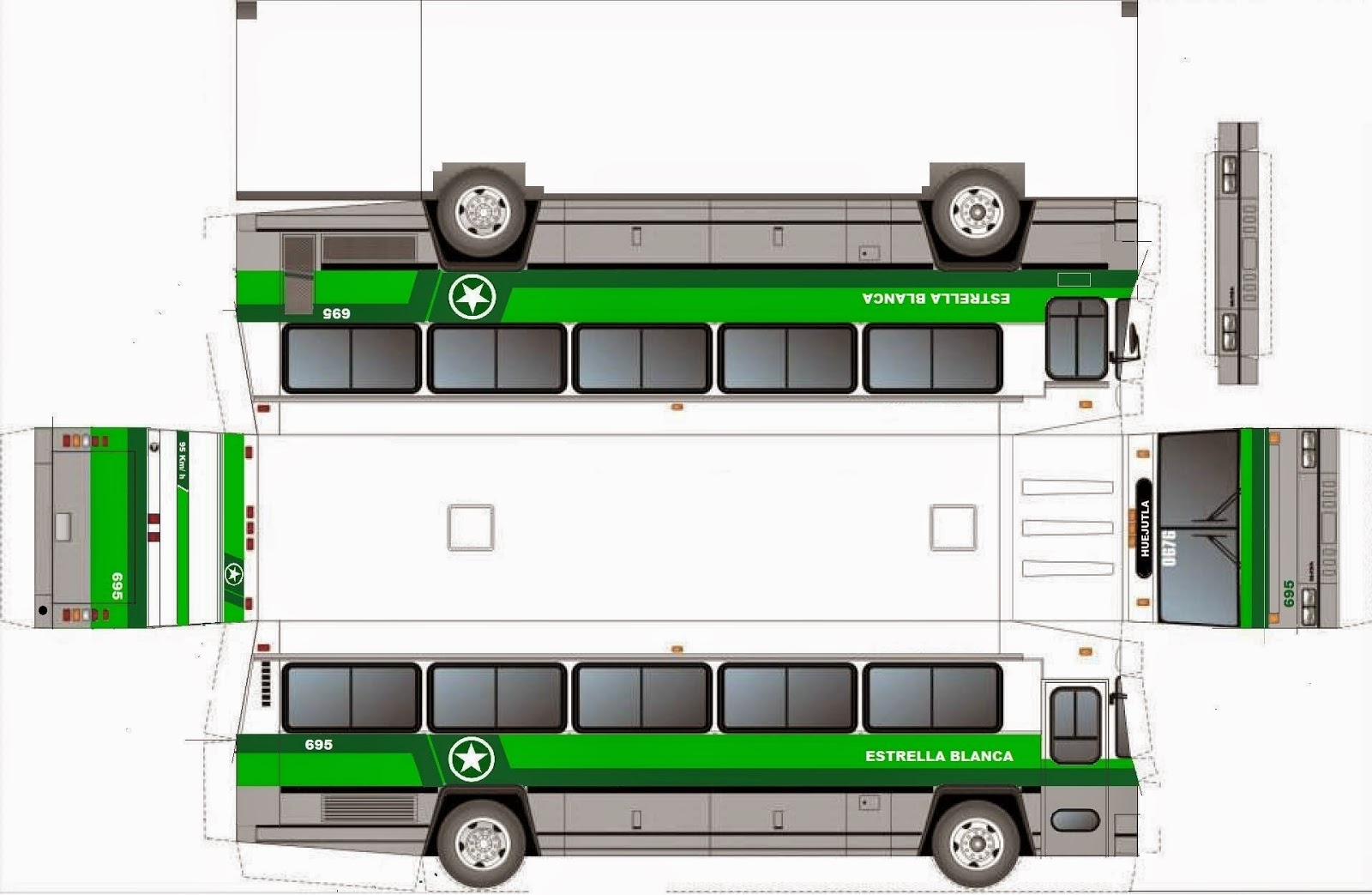 AUTOBUSES MEXICANOS ARMABLES