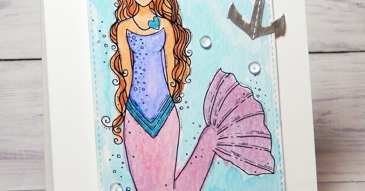 Neat Nook Creations: Watercolor Mermaid Card ~ Unity Blog Hop