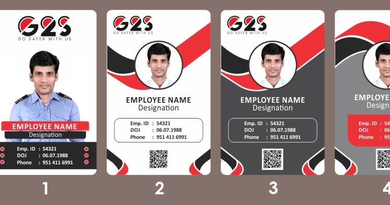 ID Card Design Template Gallery: Security-Guard-ID-Card Design-Template ...