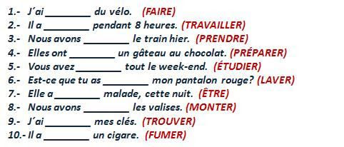 Le Passé Composé et l'imparfait