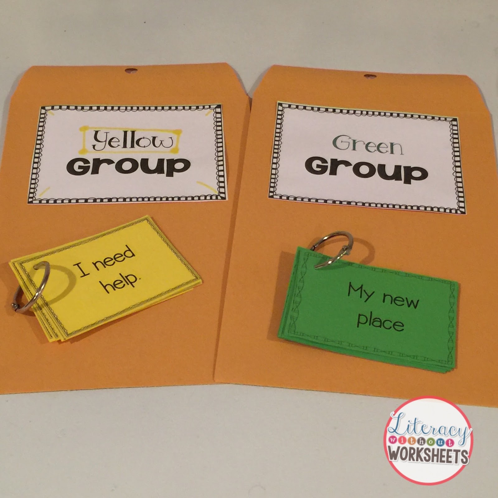 Differentiating Literacy Work Stations - Literacy Without Worksheets