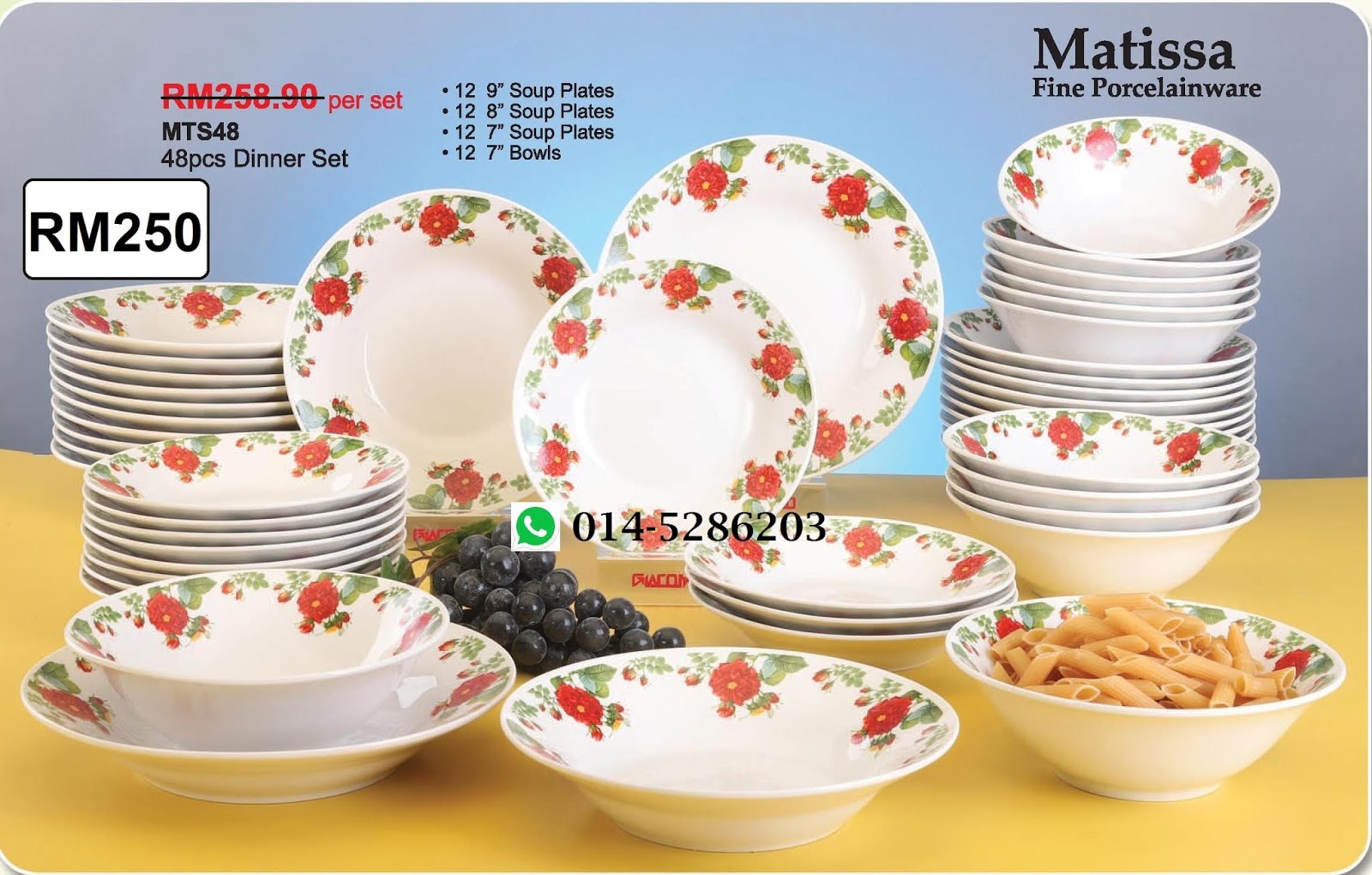 MFR Glassware Shop: Pinggan Mangkuk Fine Porcelain