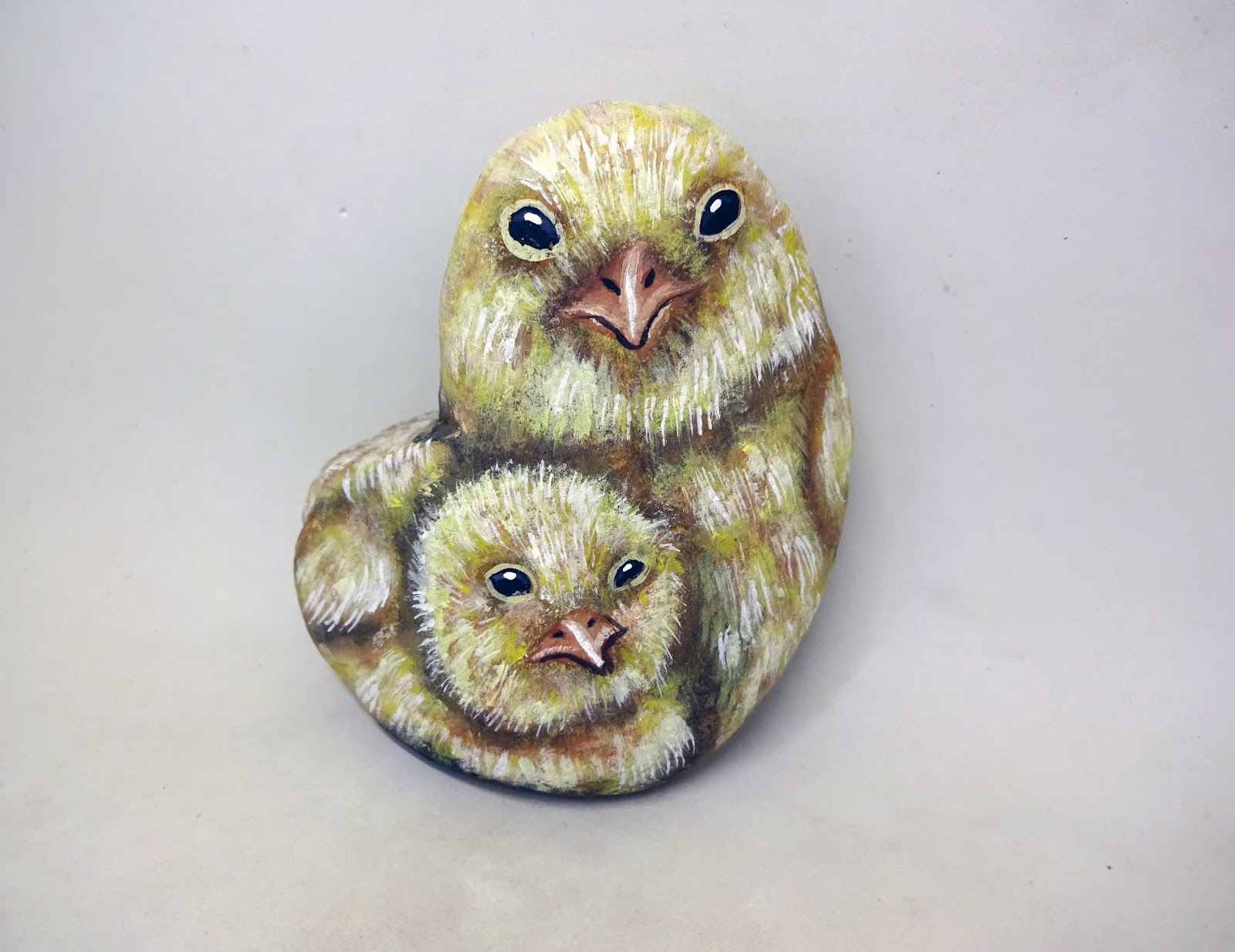 Piedras pintadas a mano: COMO PINTAR PIEDRAS CON POLLITOS PASO A PASO