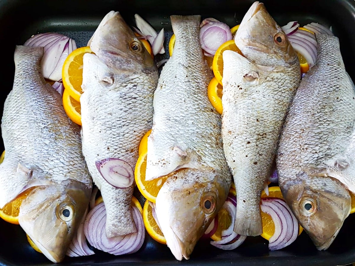 Maryam's Culinary Wonders: 1465. Orange Roast Fish