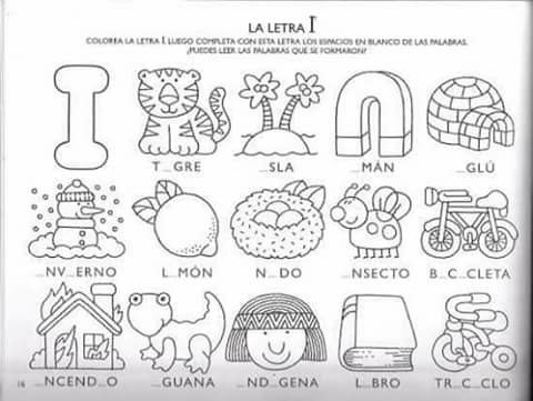 COMPLETA LA SILABA CON I