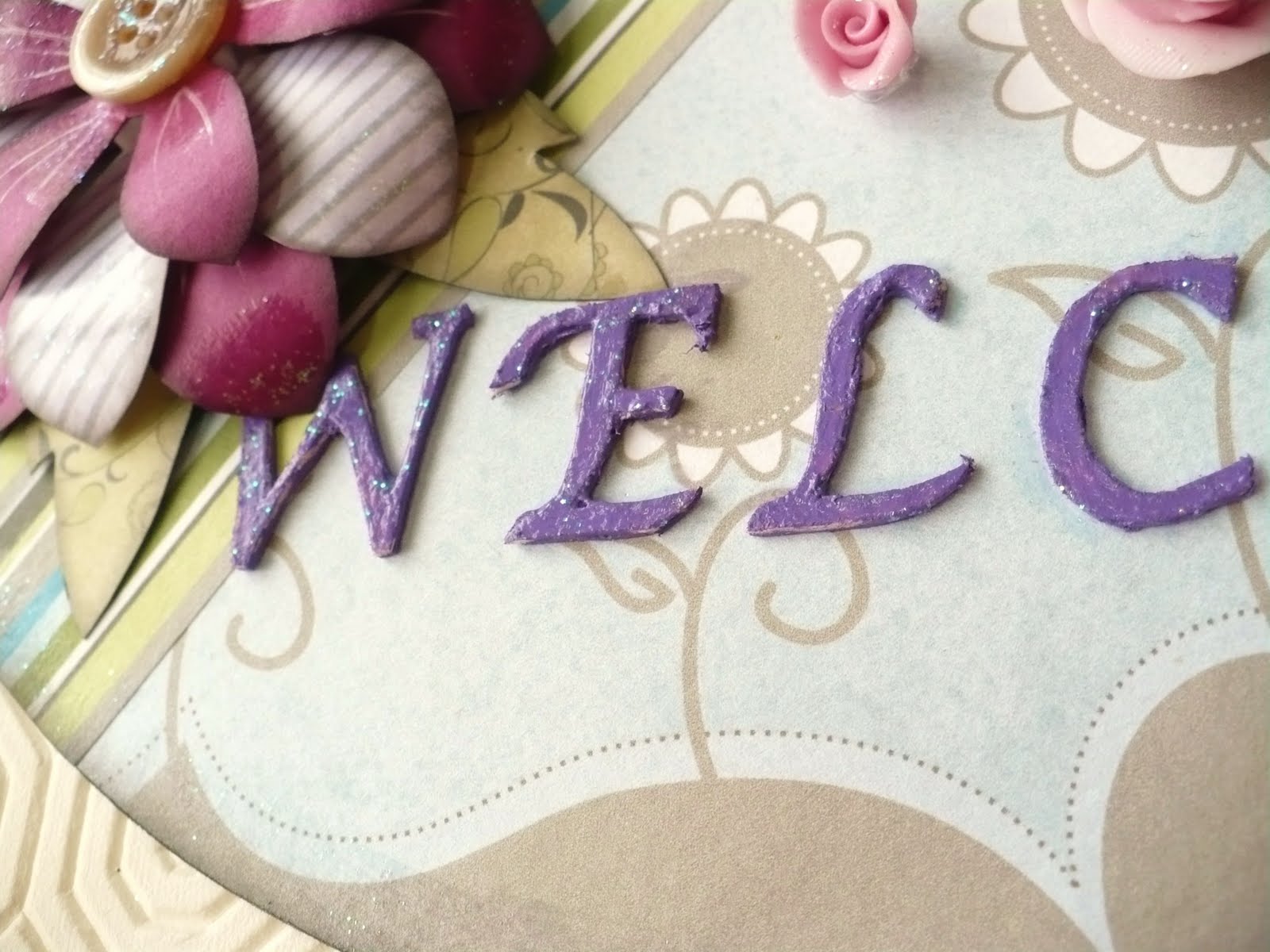 Cartello Welcome per porta d'ingresso - Welcome poster for entry door ...